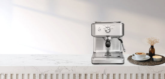 GEVI | Ezbru Espresso Machine with Pre-infusion | ECMC0
