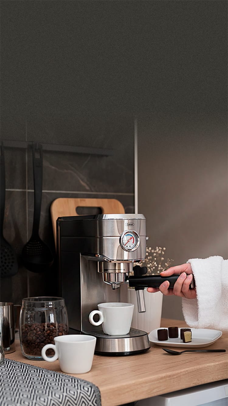 GEVI | Compact Espresso Machine with Milk Steam Wand for Cappuccino and ...
