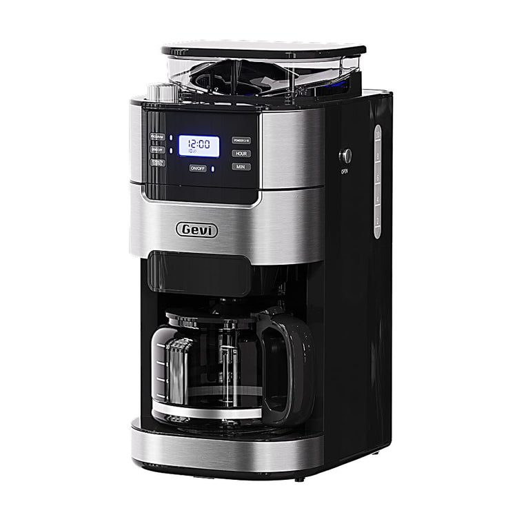 GEVI | 10-Cup Coffee Maker Machine with Built-in Grinder