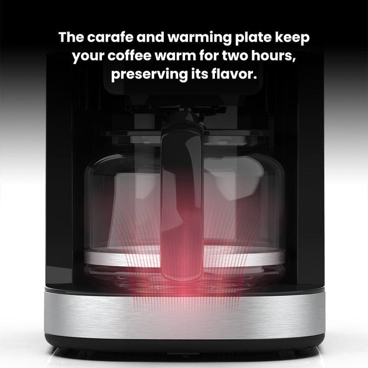 GEVI | 10-Cup Coffee Maker Machine with Built-in Grinder