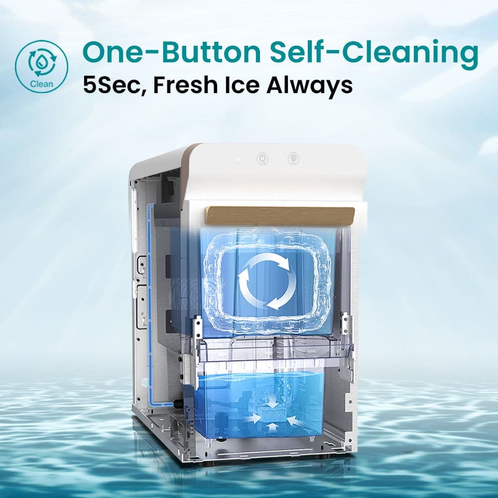 GEVI | Household V2.0 Countertop Nugget Ice Maker Machine for Home