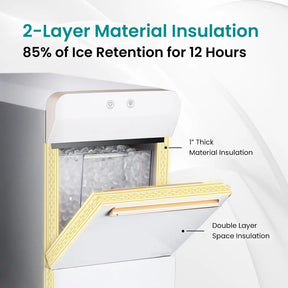 GEVI | Household V2.0 Countertop Nugget Ice Maker Machine for Home