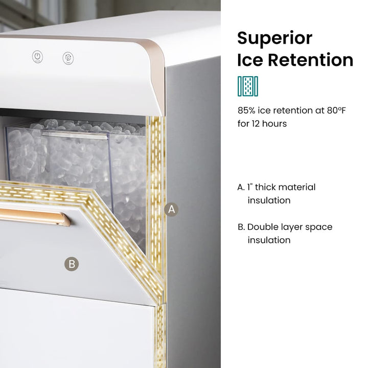 GEVI | Household V2.0 Countertop Nugget Ice Maker Machine for Home